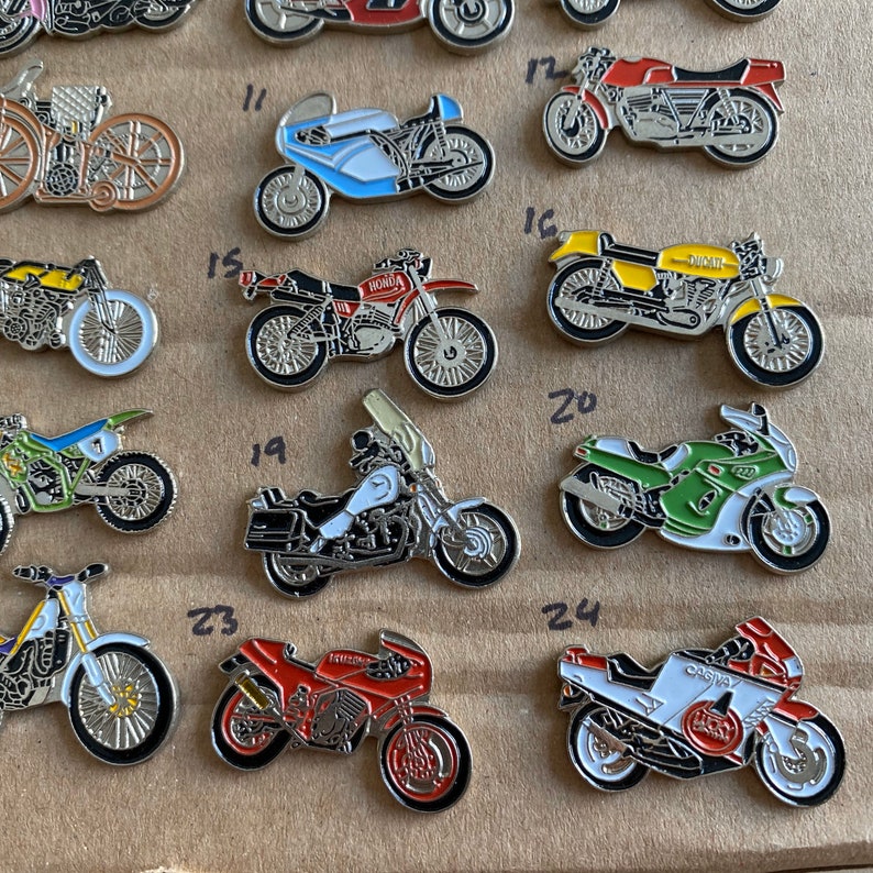 Motorcycle lapel pin vintage motorcycle jacket pin biker | Etsy