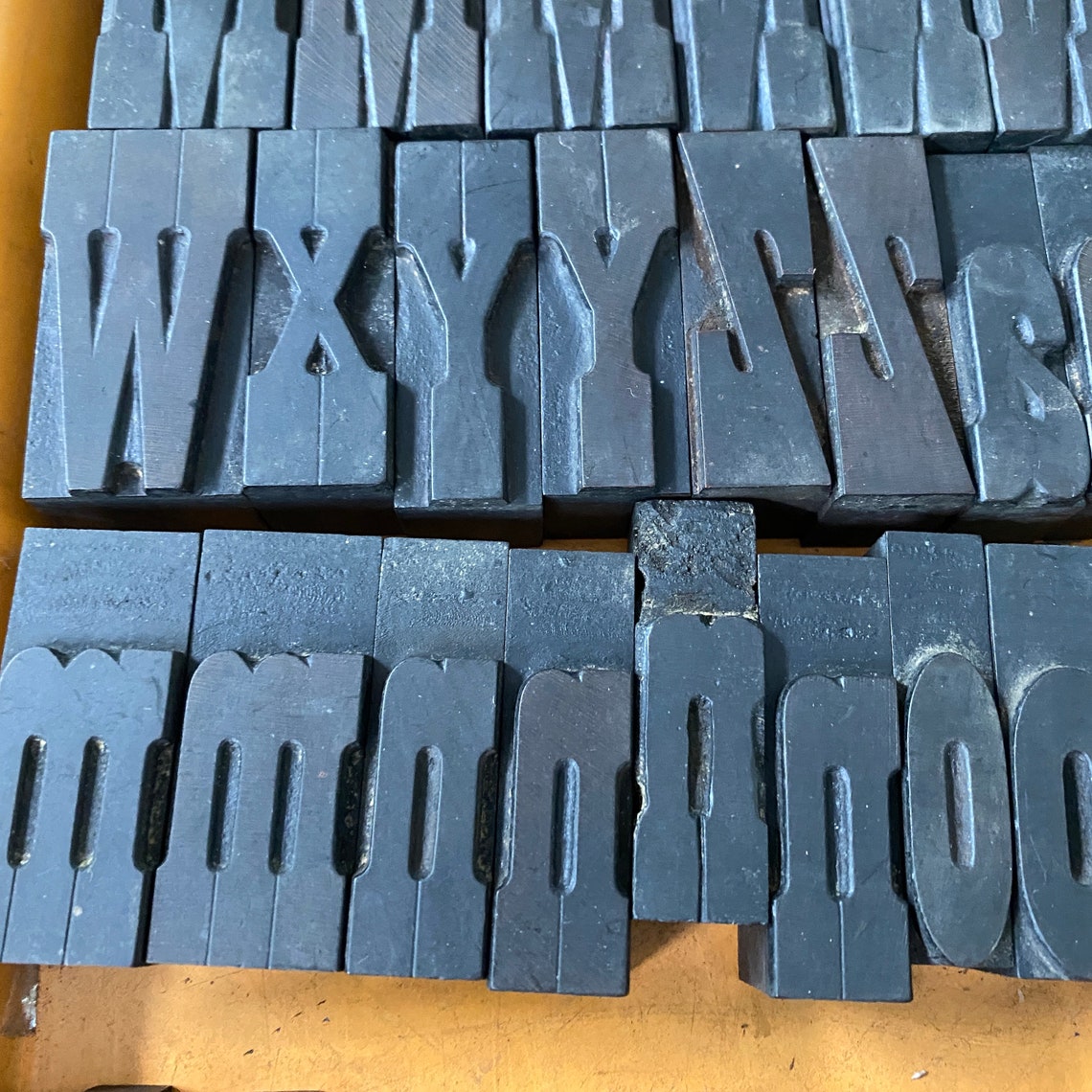Western Style Font WOODEN 2" Letterpress Printing Blocks - Wood Number ...