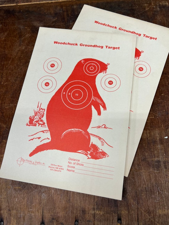 Vintage Book of 25 Red Woodchuck Paper Targets Paper Target - Etsy