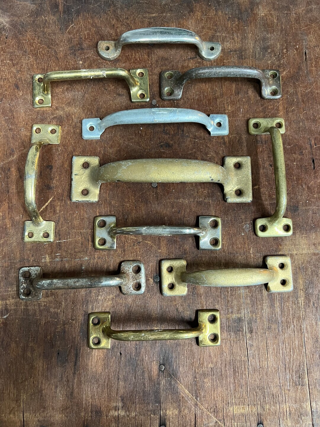 Lot of 11 Vintage Drawer Door Handle - Industrial Vintage Drawer Pull ...