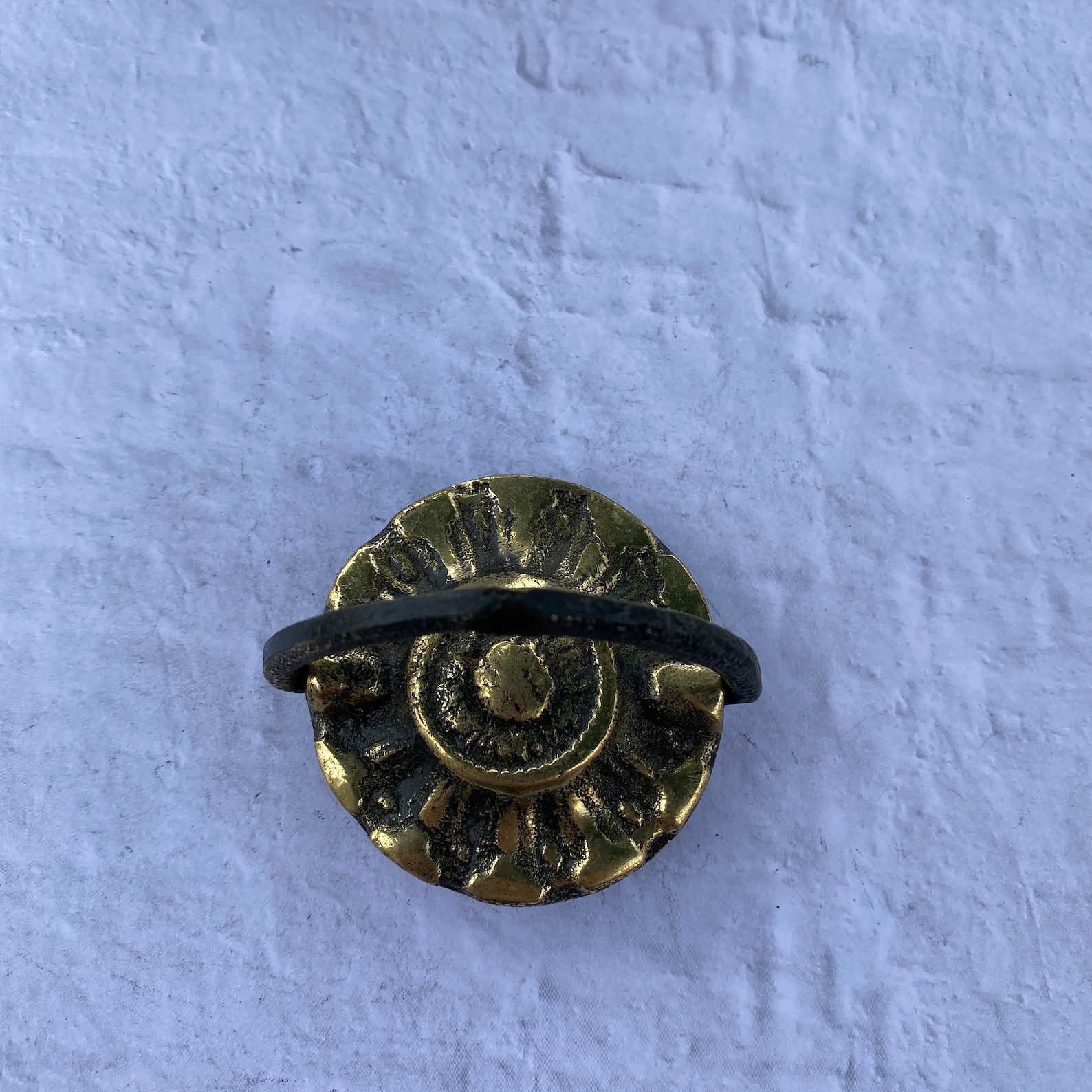 Vintage Brass Drawer Pull With Backplate Door Pull Antique - Etsy