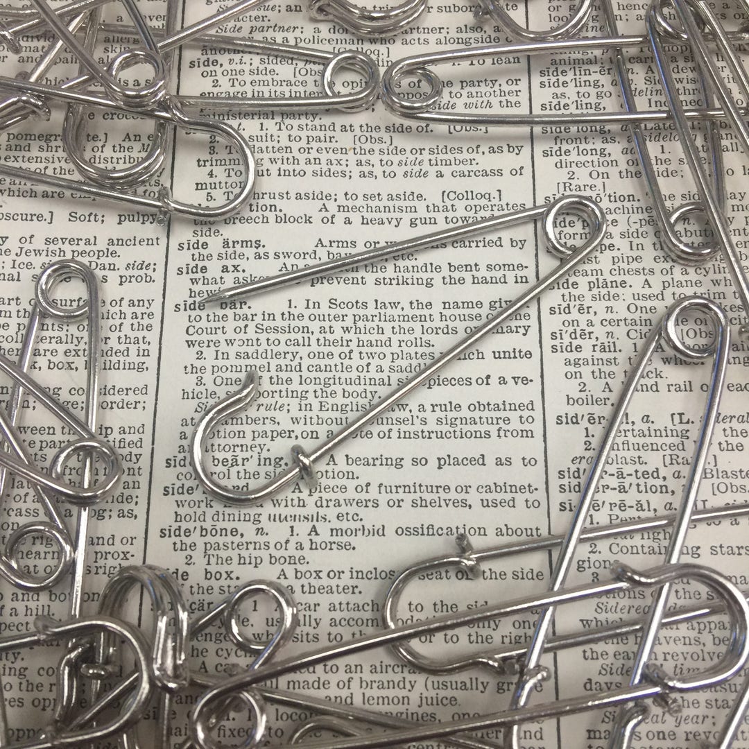 Blanket Pin 3" - Horse Pin - Kilt Pin - Large Safety Pin - Nickel ...