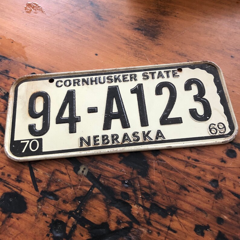 Vintage 1970 Bike License Plates - Choose Your State - Bike Plate ...