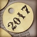 Custom Year or Date Tags - Hand Punched Brass and Metal Tag or Plate ...
