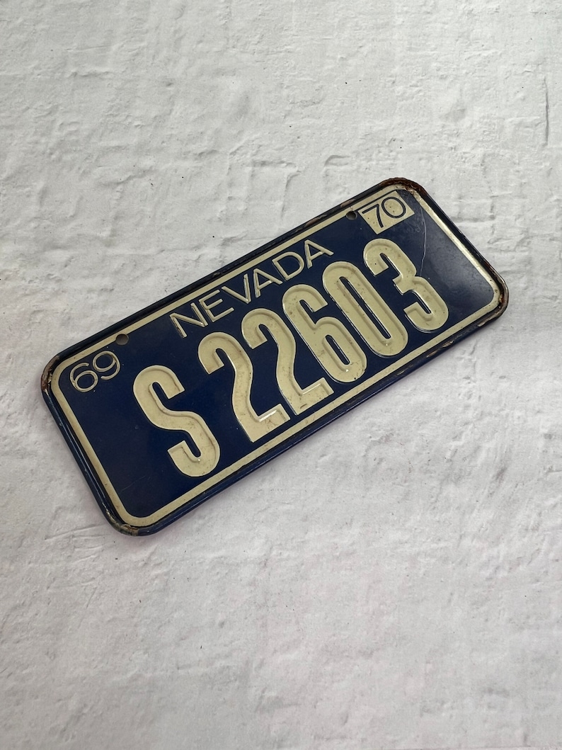 Vintage 1970 Nevada Las Vegas Bike License Plates Bike Plate - Etsy