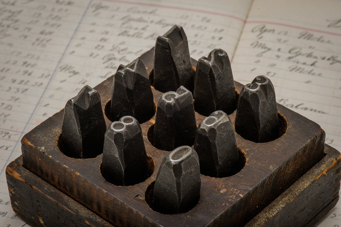 Hand Punched Brass or Aluminum Numbered Tags Custom Numbered - Etsy