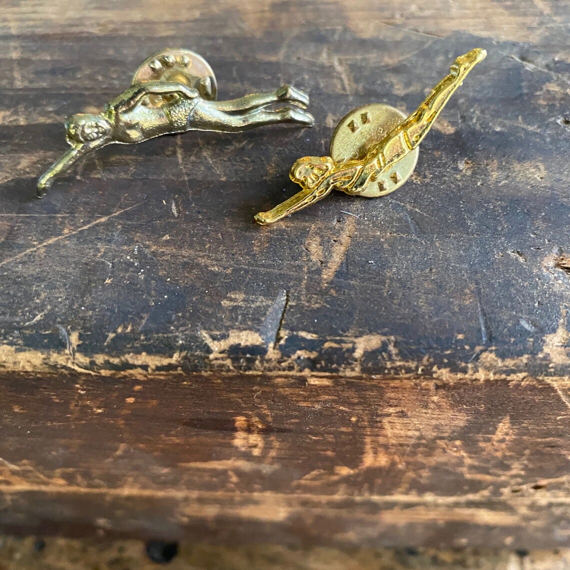 Vintage Varsity Sport Pin Gold metal Letterman Pin | Etsy