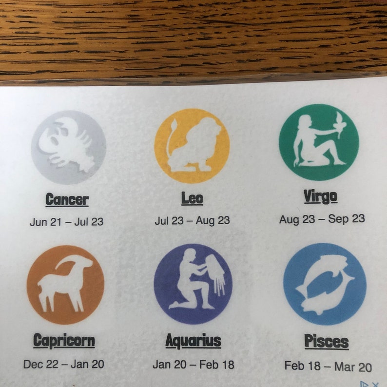 Vintage Horoscope Rolls - Choose Your Sign - Zodi Vending Machine ...