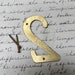 Vintage House Numbers - Brass House Number 2 Two - Salvaged Address ...
