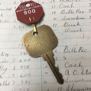 Vintage Key Tag - Lot of 10 - File Key Tag - Master Key File - Office ...