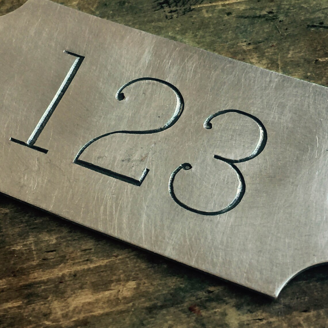 Hand Punched Aluminum ID Numbered Tags Industrial Custom - Etsy