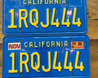 1986 License Plates - Etsy