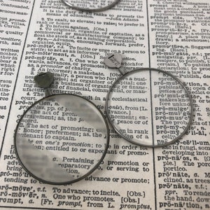 Antique Monocle - Vintage Optometrist Lens - Eyeglass Lenses - Old Eye ...