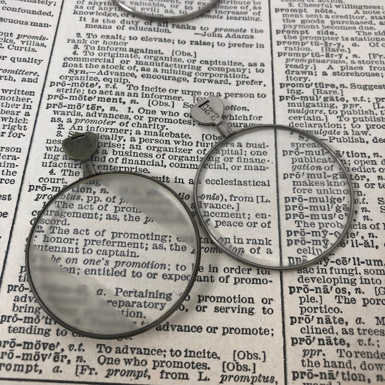 Antique Monocle - Vintage Optometrist Lens - Eyeglass Lenses - Old Eye Prescription Lens ...