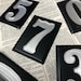 Industrial Metal Numbers 3 Small Vintage Metal Numbers Salvaged Address ...