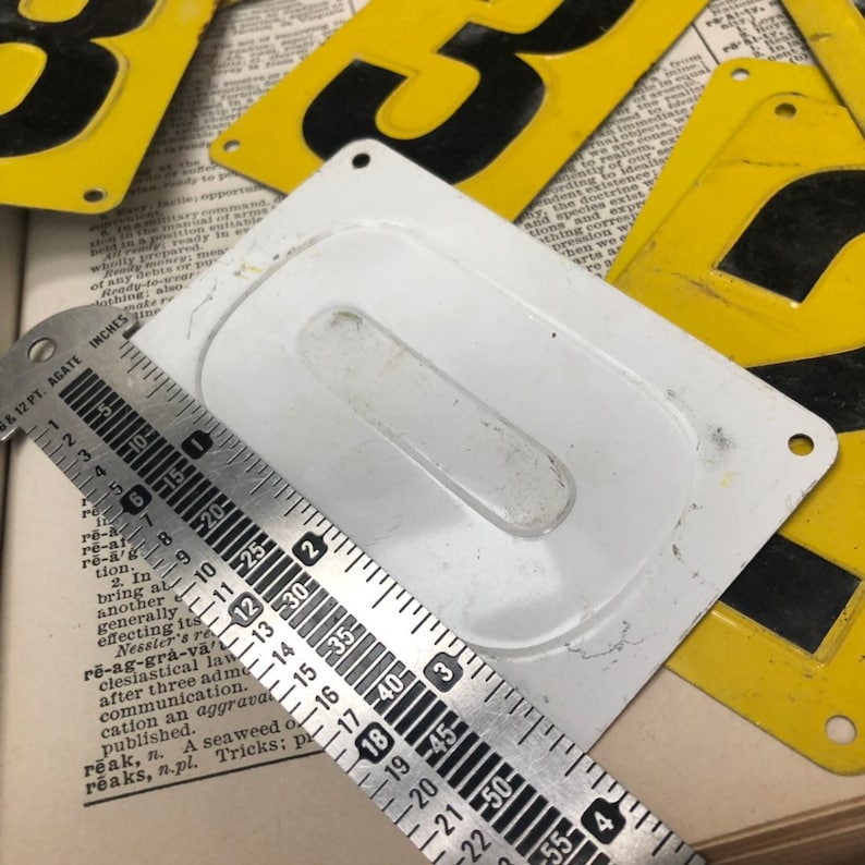 Yellow Aluminum School Bus Number Plates Reflective Number - Etsy Ireland