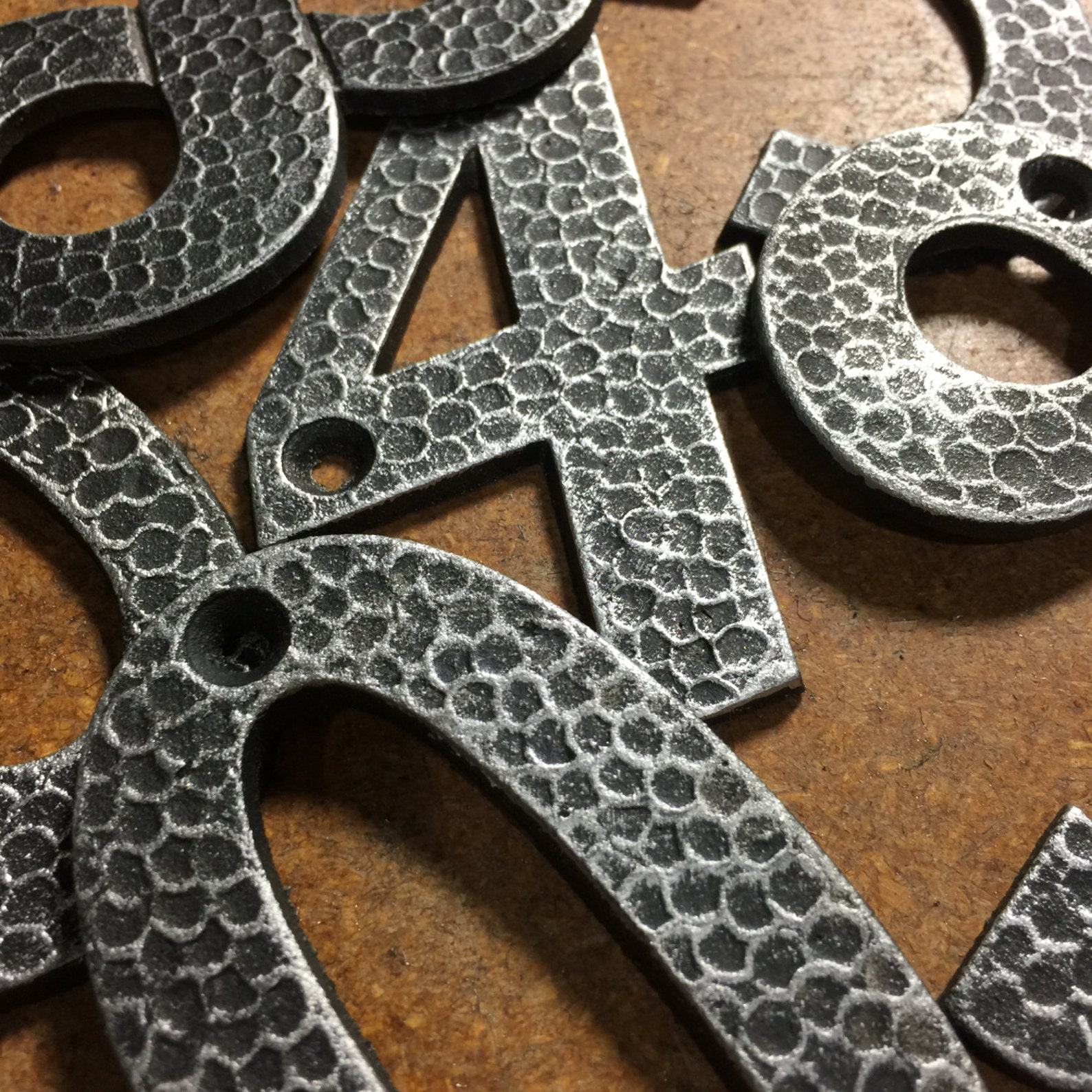 Vintage Silver/black Metal Number Your Choice Salvaged - Etsy