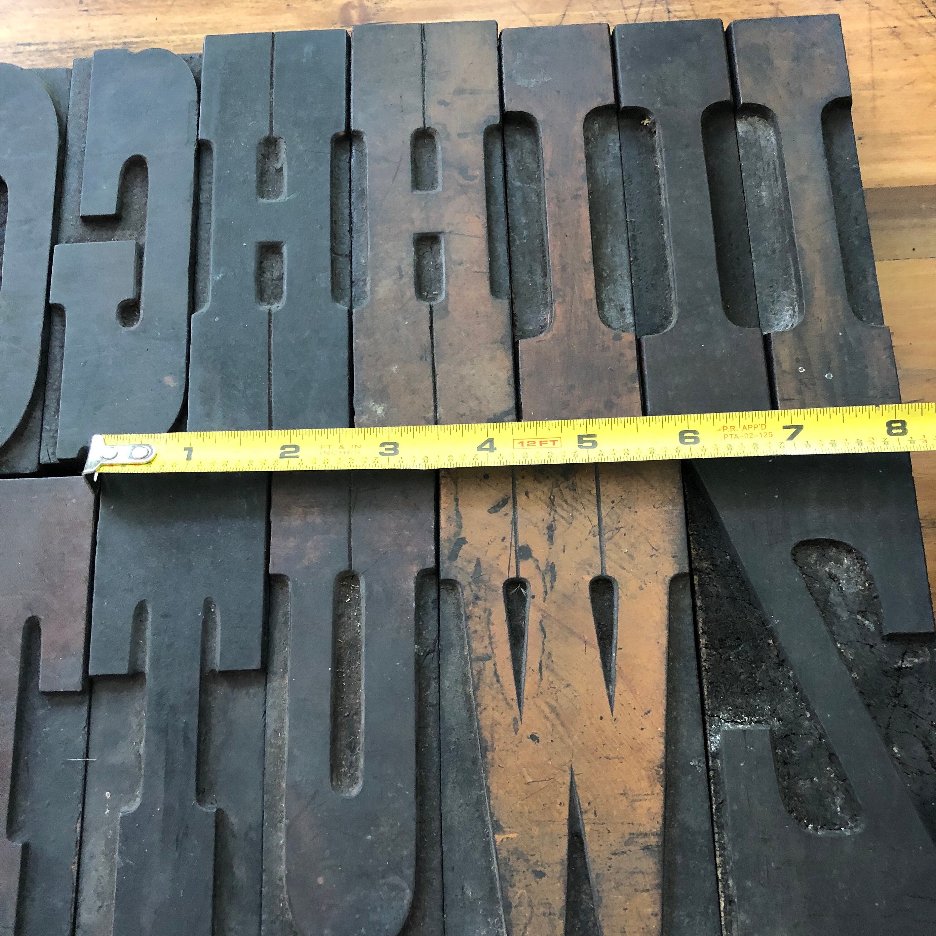 Western Style Font WOODEN Letterpress Printing Blocks choose | Etsy