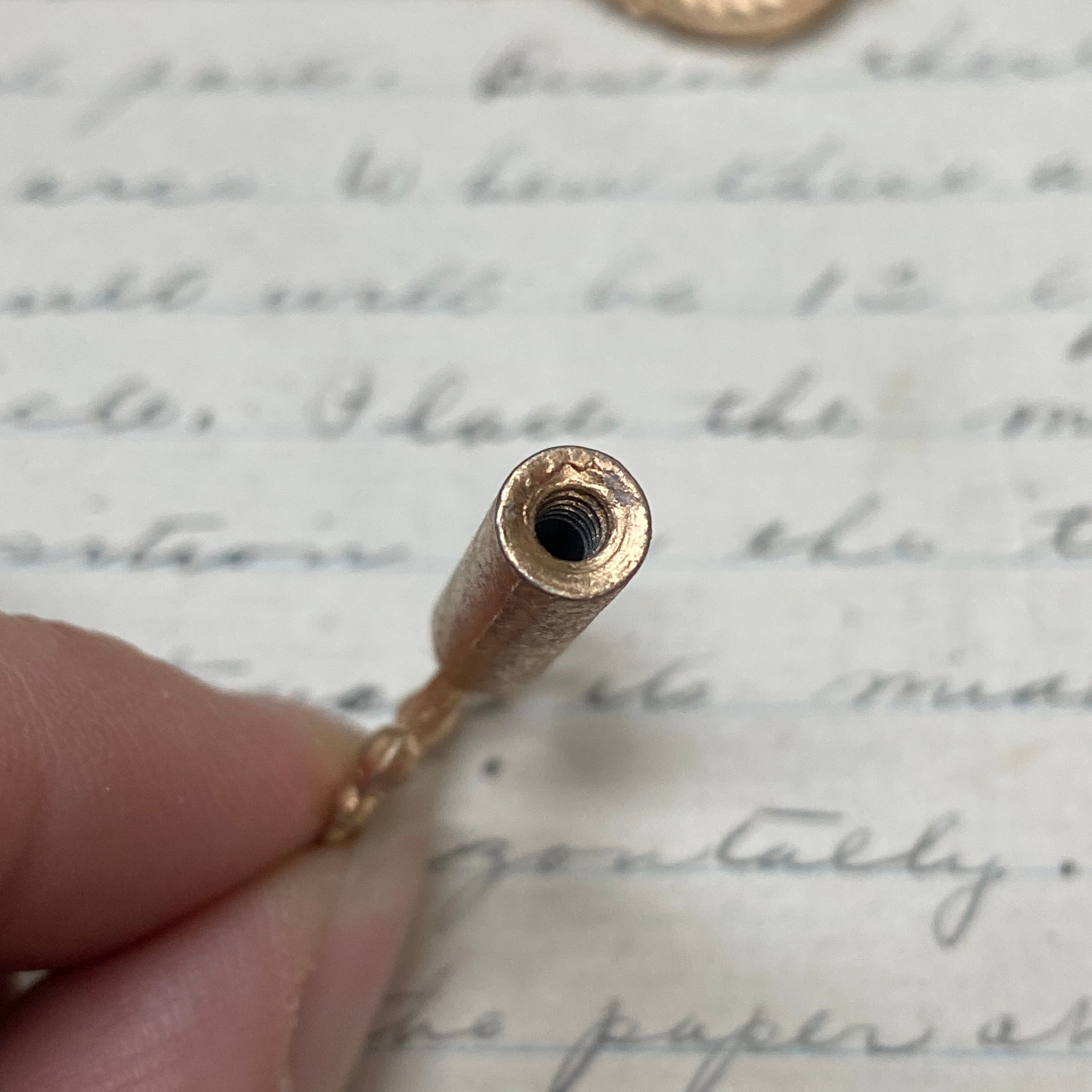 Brass Antique Lamp Switch Key - Vintage Skeleton Key - Vintage Barrel ...