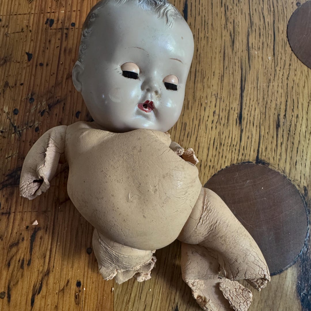 Vintage Disfigured Baby Doll - 1940's Vintage Doll Parts - - Etsy