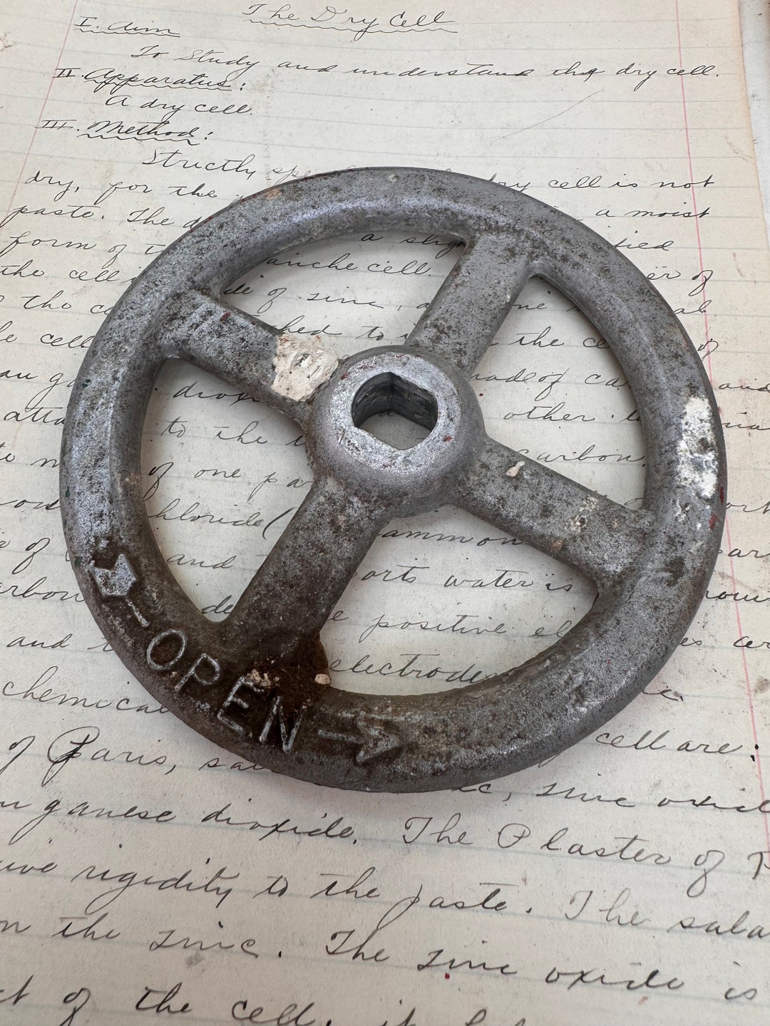 Valve Handle Large Rusty Vintage and Large - Huge Industrial Valve ...