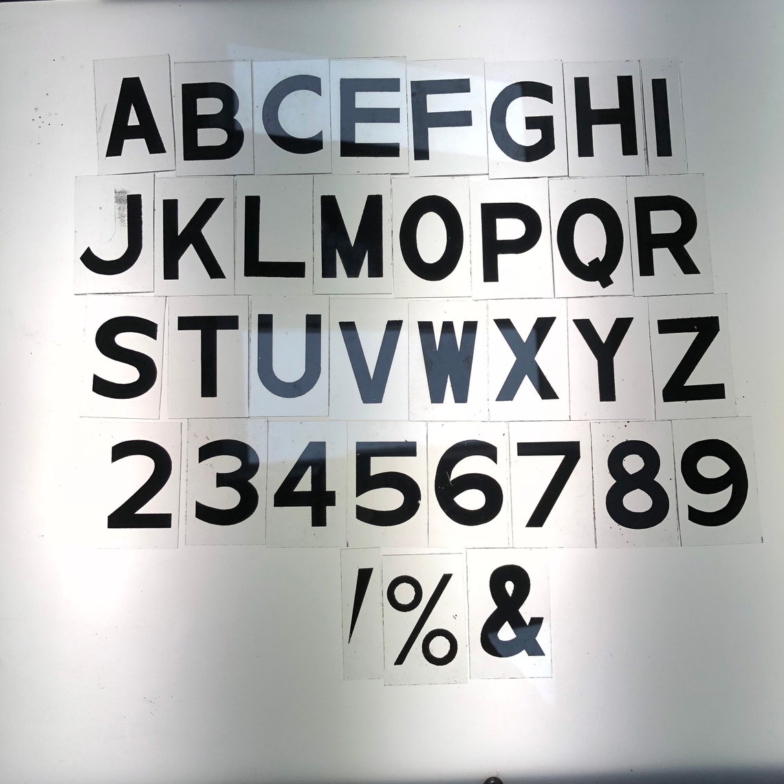 Vintage Clear Glass Sign Letter London Antique Glass Sign - Etsy