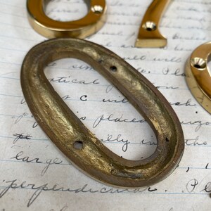 Vintage 3" House Numbers - Your Choice Brass House Number - Salvaged ...