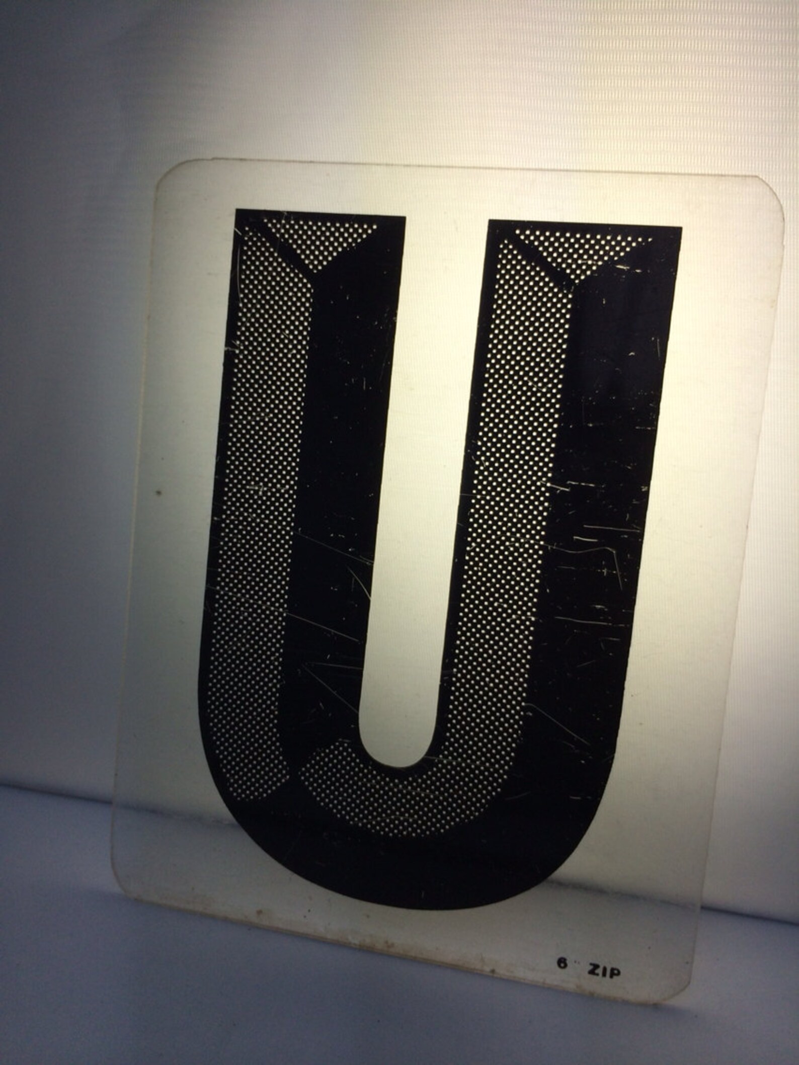 Clear Plastic Letter U Plexiglas Letter Black Marquee Letter Black ...