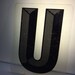 Clear Plastic Letter U Plexiglas Letter Black Marquee | Etsy