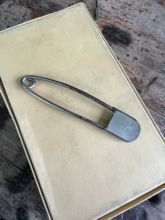 4" antique Blanket Pin - horse pin - kilt pin - large… - Gem