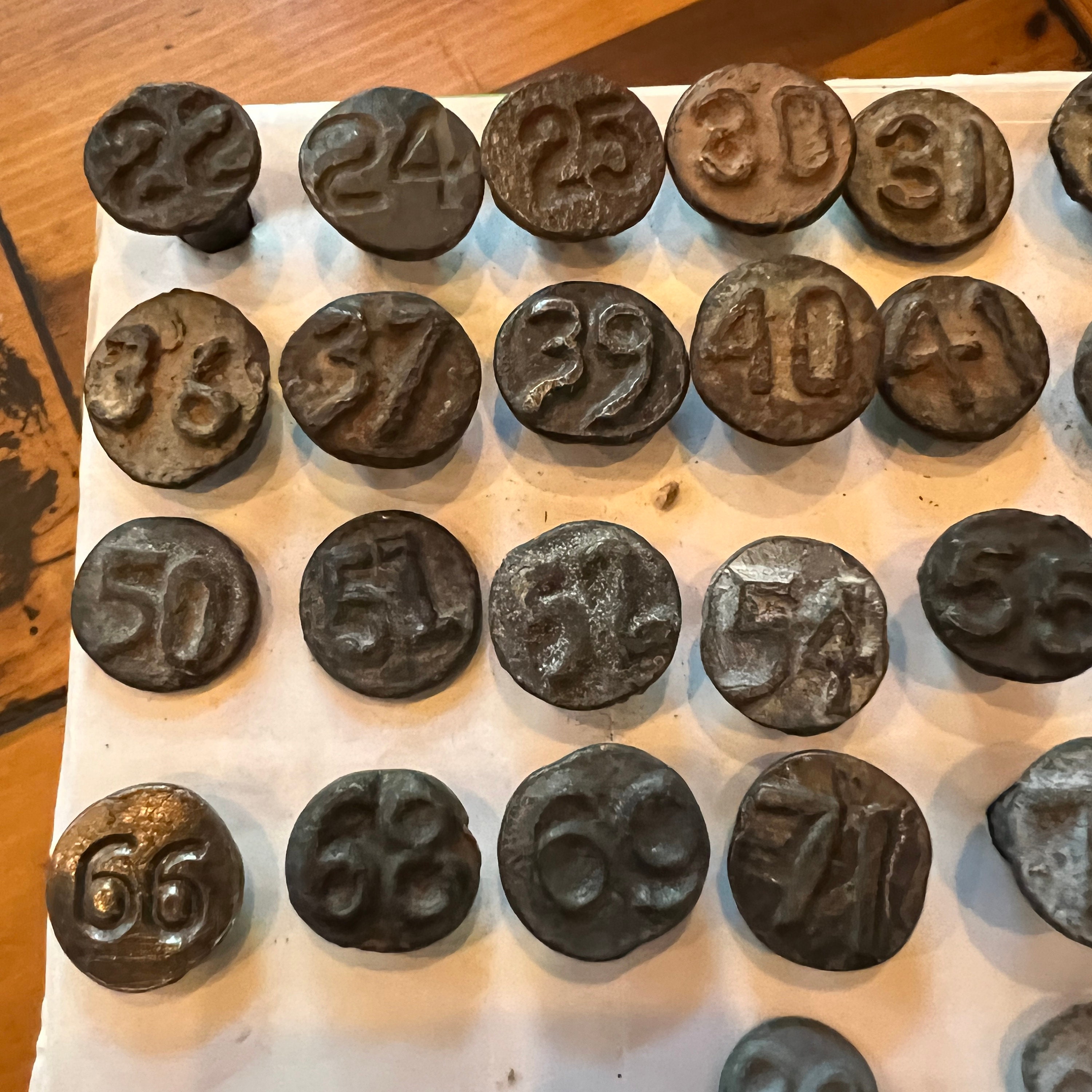 Vintage industrial railroad date nail -Choose the number - jewelry ...