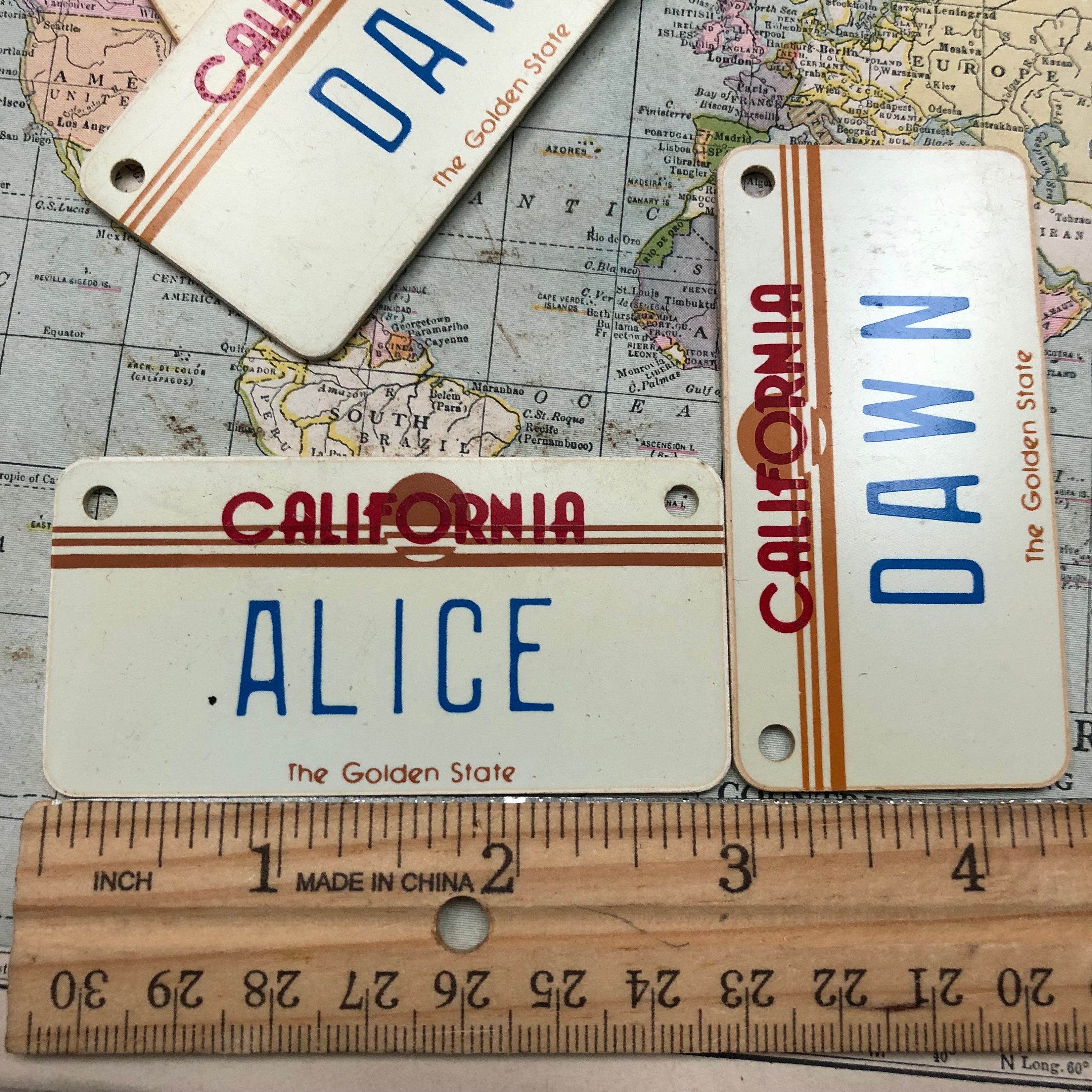 Vintage California Bike License Plates - 48 Names to Choose From - Bike ...