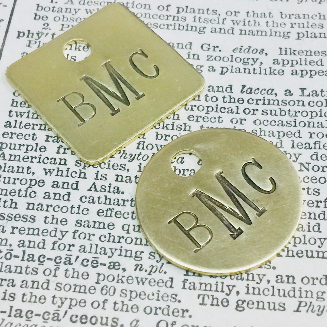 Monogram Initials Custom Handmade Gift Personalized Hand - Etsy