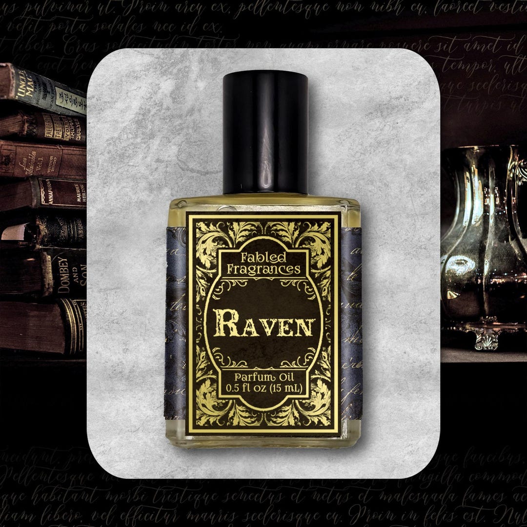 RAVEN Perfume Oil: Lemon Black Tea and Tobacco Smoke Scent, TAT 5-6 Biz ...