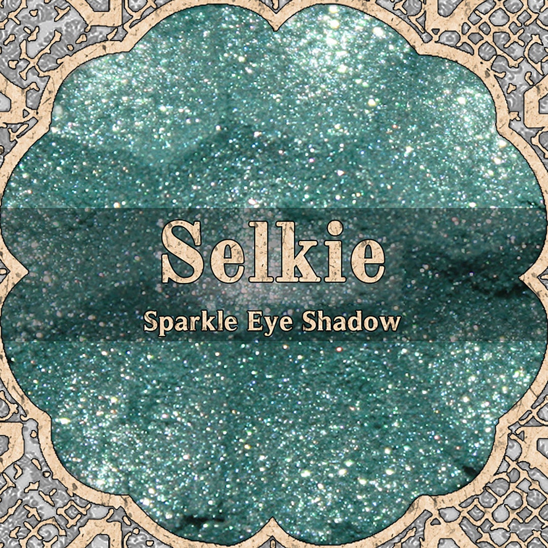 SELKIE Eye Shadow - Shimmery Teal Green With Silver Sparkle, Ocean ...
