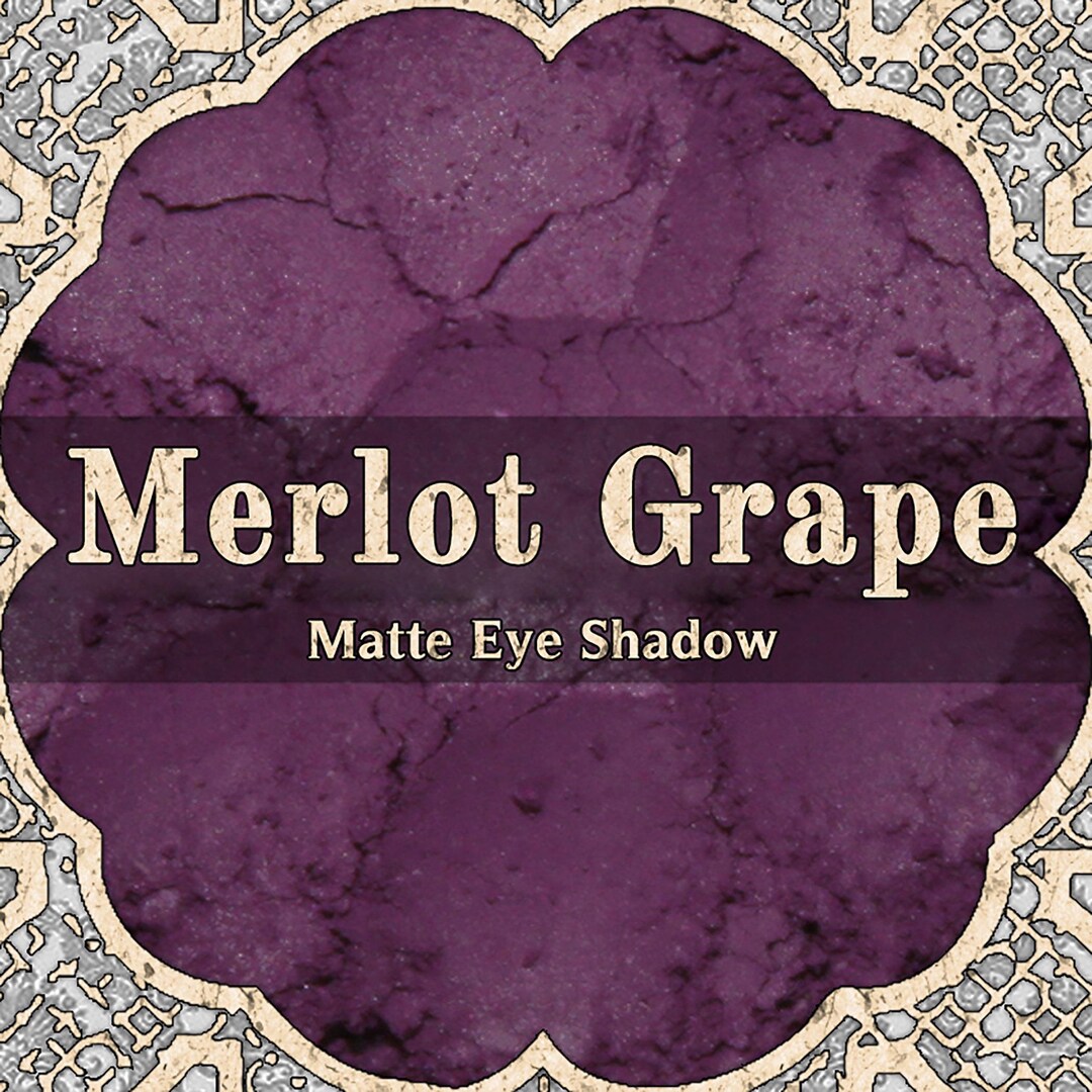 Dark Purple Matte Eye Shadow, MERLOT GRAPE, Deep Wine Color, Autumn ...