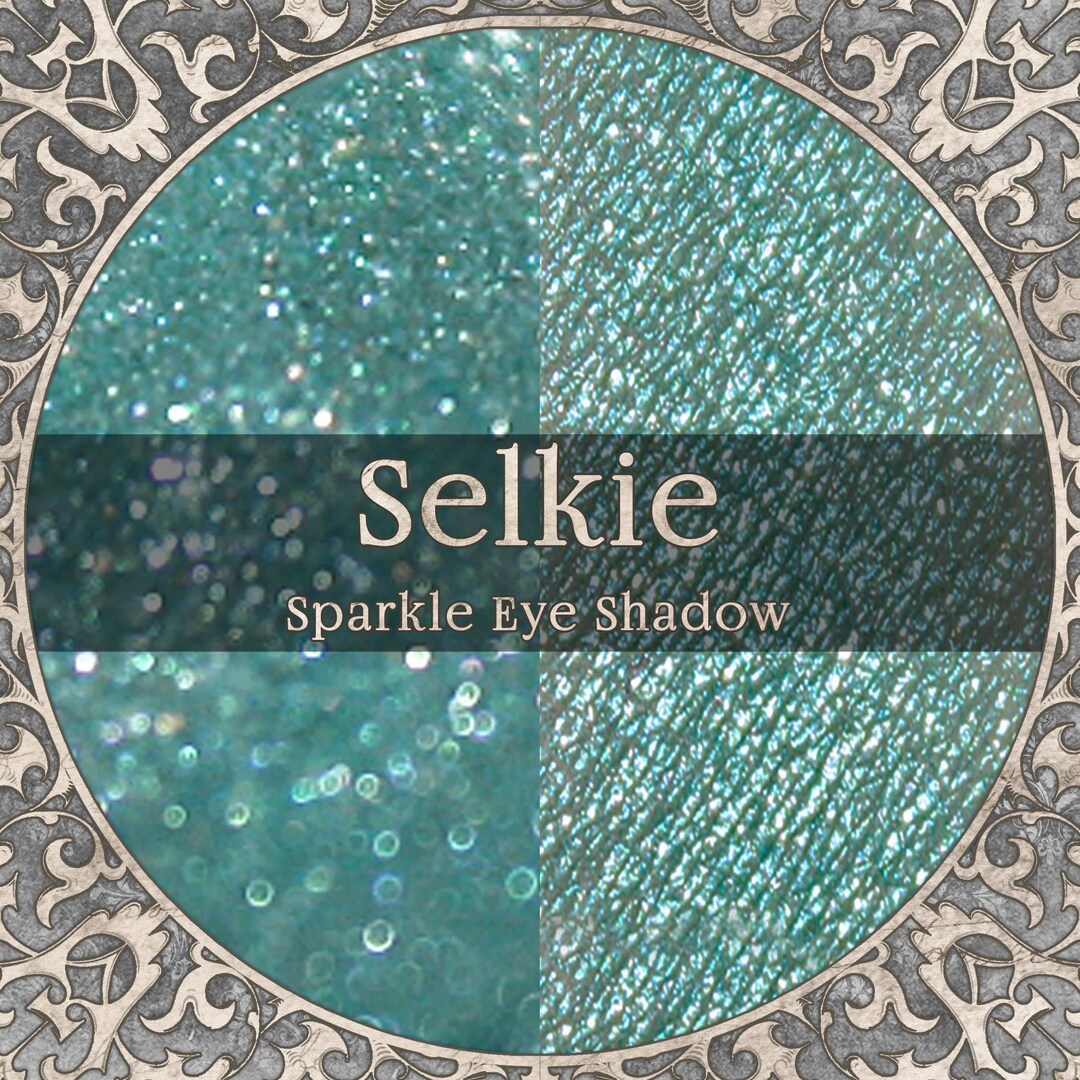 SELKIE Eye Shadow: Shimmer Teal W/ Silver Sparkle, Loose Powder, TAT 5 ...