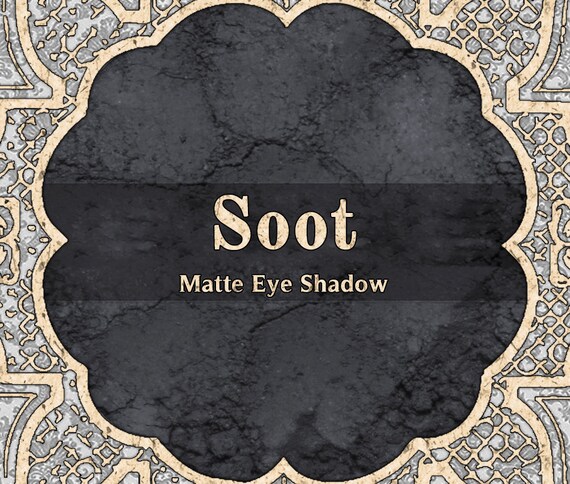 SOOT Matte EyeShadow Dark Grey Deep Gray Eyeshadow Neutral | Etsy