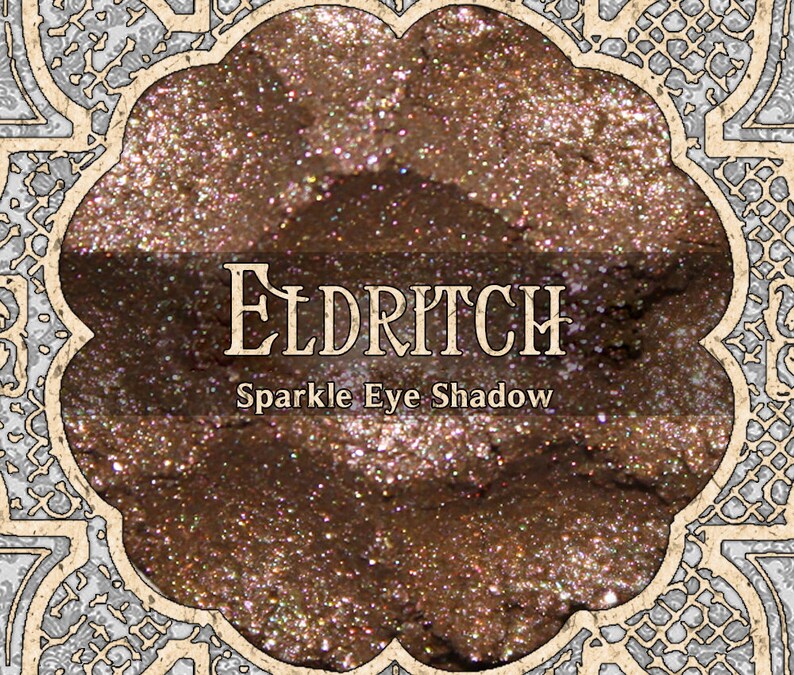 ELDRITCH Sparkle Eye Shadow Warm Brown Purple Sparkle Brown | Etsy