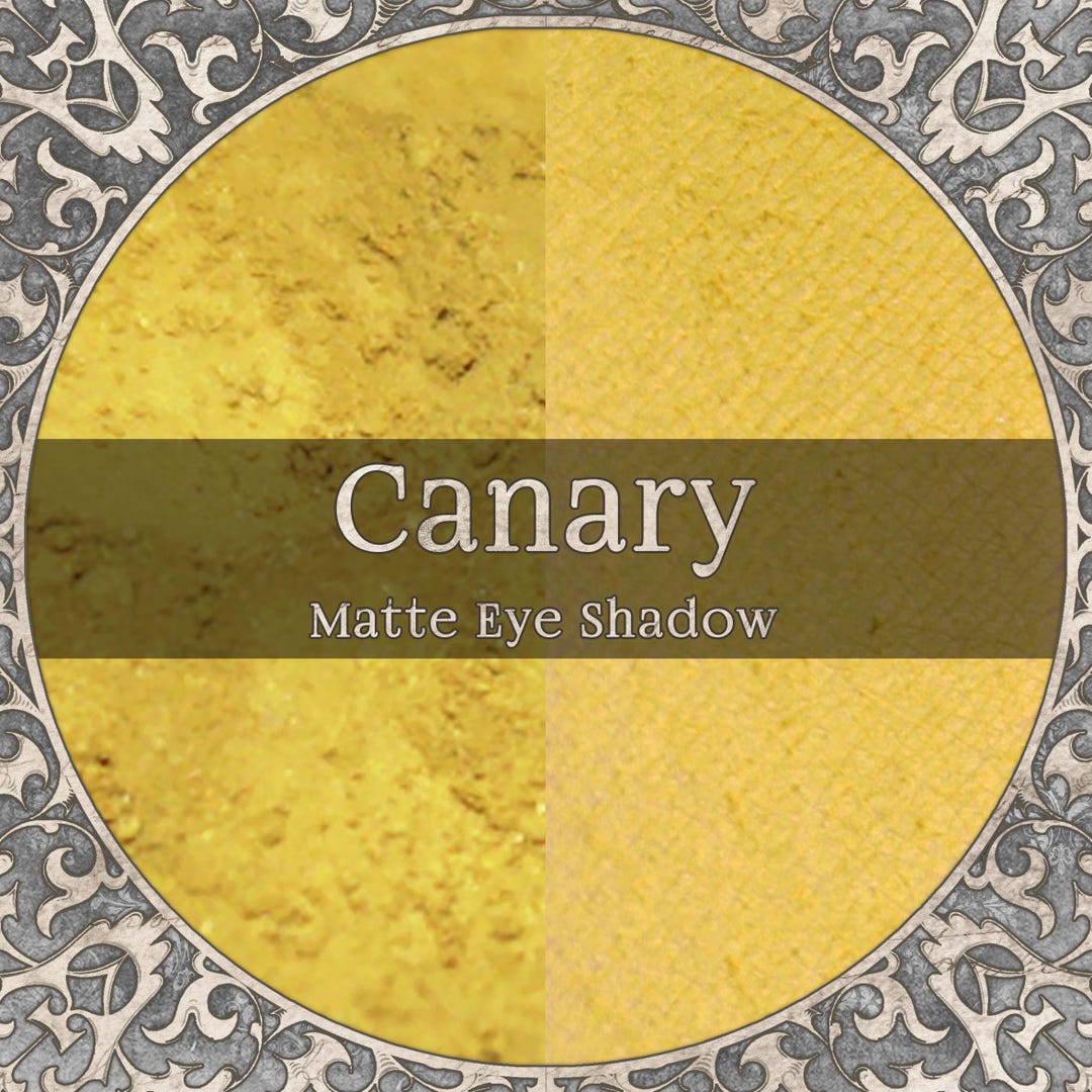 CANARY Eye Shadow, Bright Yellow Matte Powder Makeup, Summer Fun Gift ...