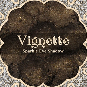 VIGNETTE Shimmer Eye Shadow Dark Bronze Brown Deep Golden - Etsy