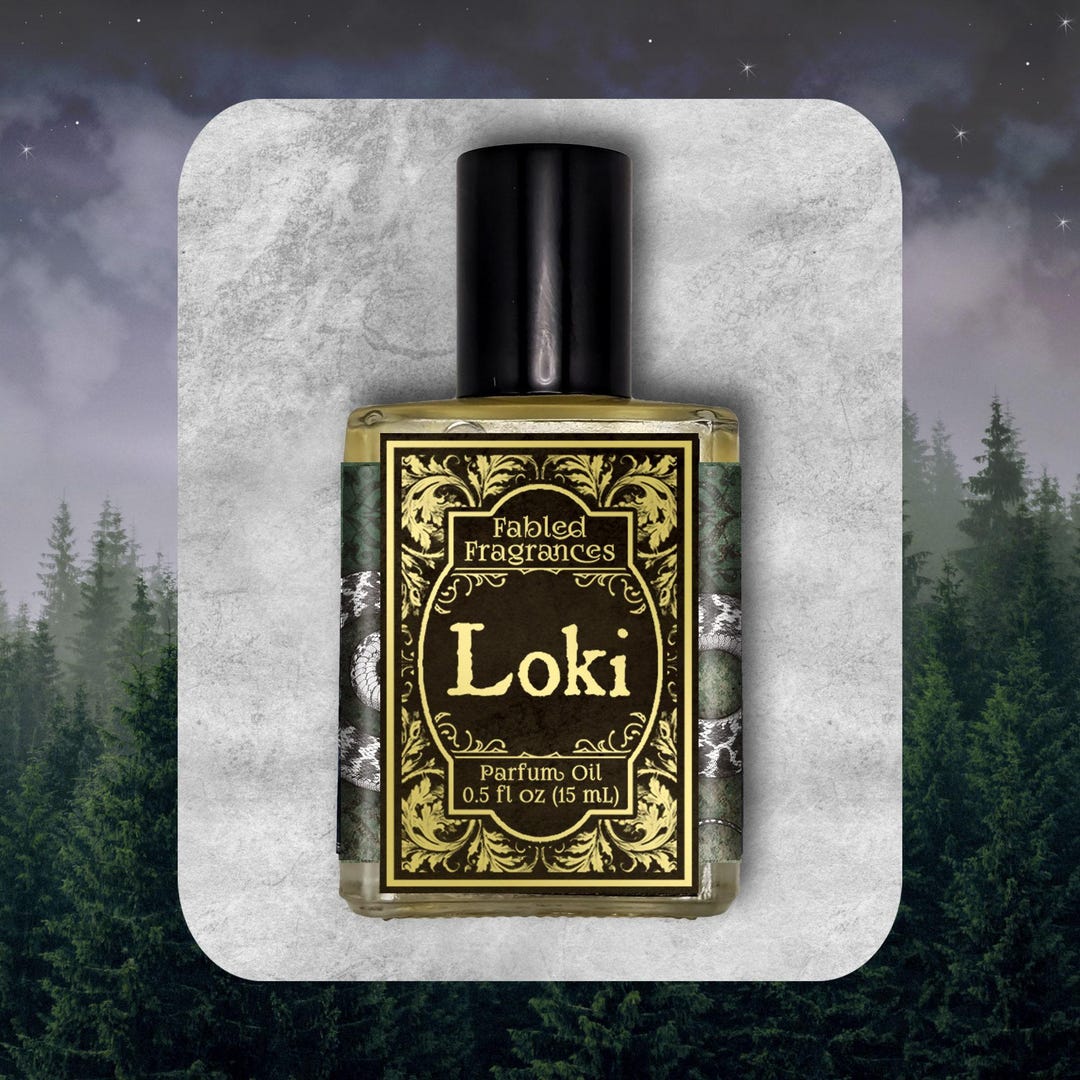 LOKI Perfume Oil - Norse Viking Scent With Smokey Oakwood and Cool ...