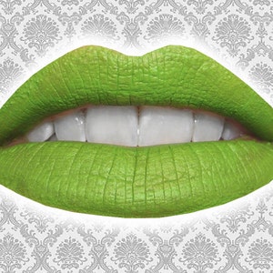 CHRYSALIS Liquid Lipstick, Bright Spring Green, Matte Green Lipstick ...