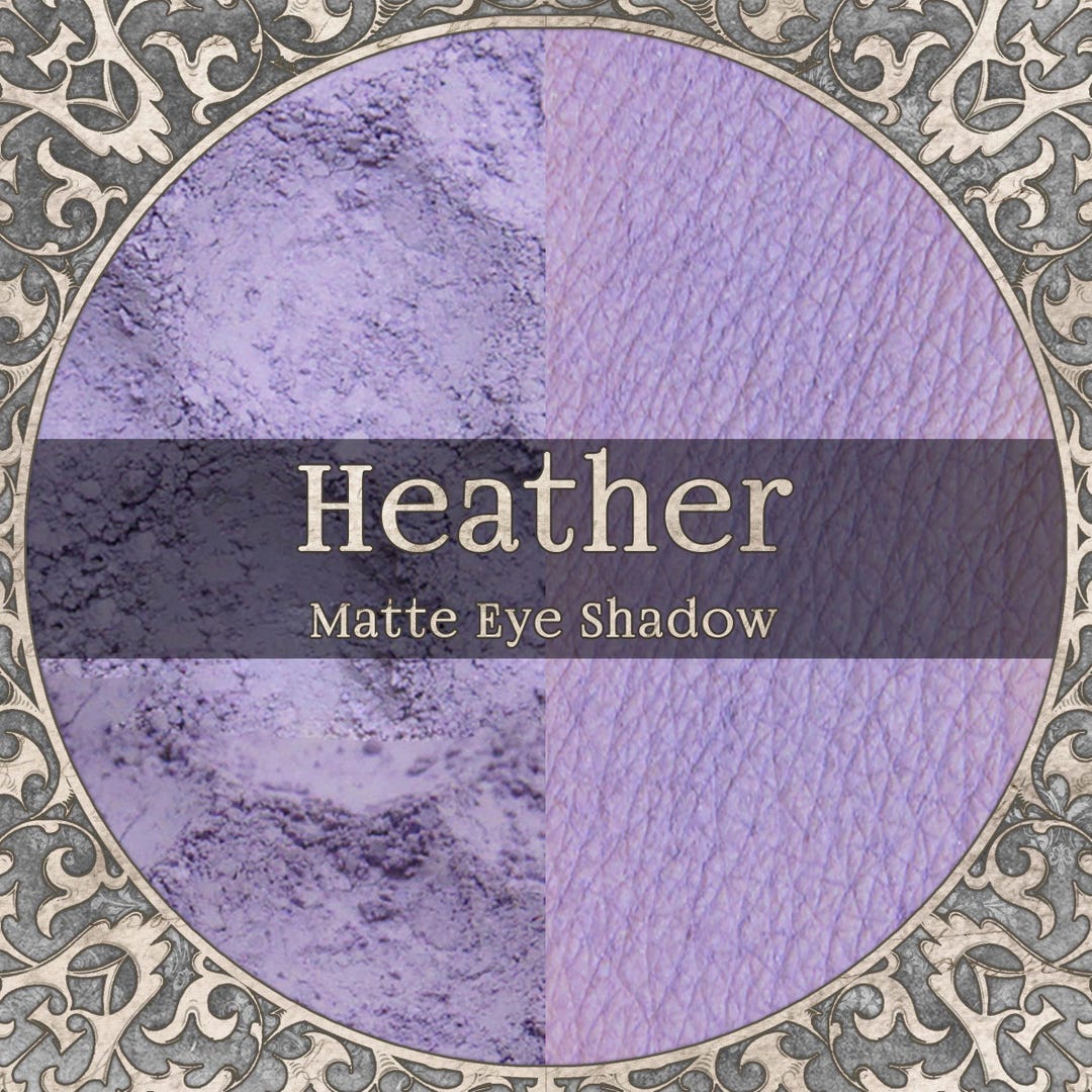 HEATHER Eye Shadow - Matte Pastel Purple Loose Powder Makeup, Cruelty ...