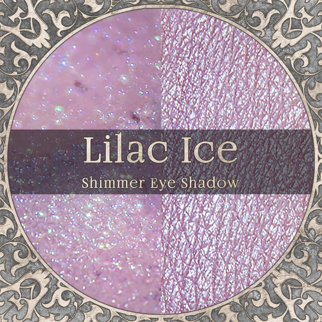 LILAC ICE Eye Shadow: Shimmer Pastel Purple, Vegan Mineral Makeup, TAT ...