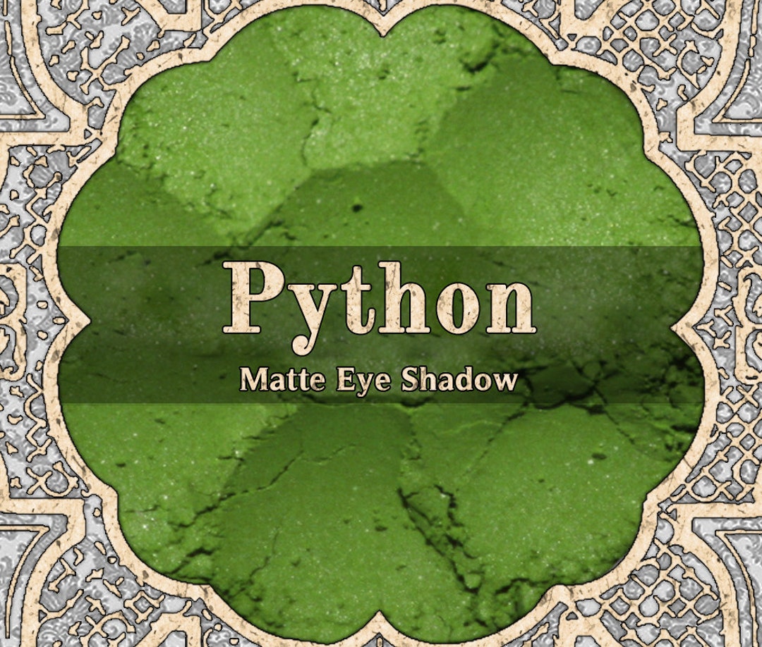PYTHON Matte Eye Shadow, Grass Green, Yellow Green, Warm Green, Loose ...