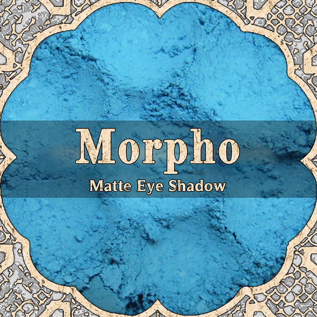 MORPHO Matte Eyeshadow: Samples or Jars, Light Cyan Blue, Loose Powder ...