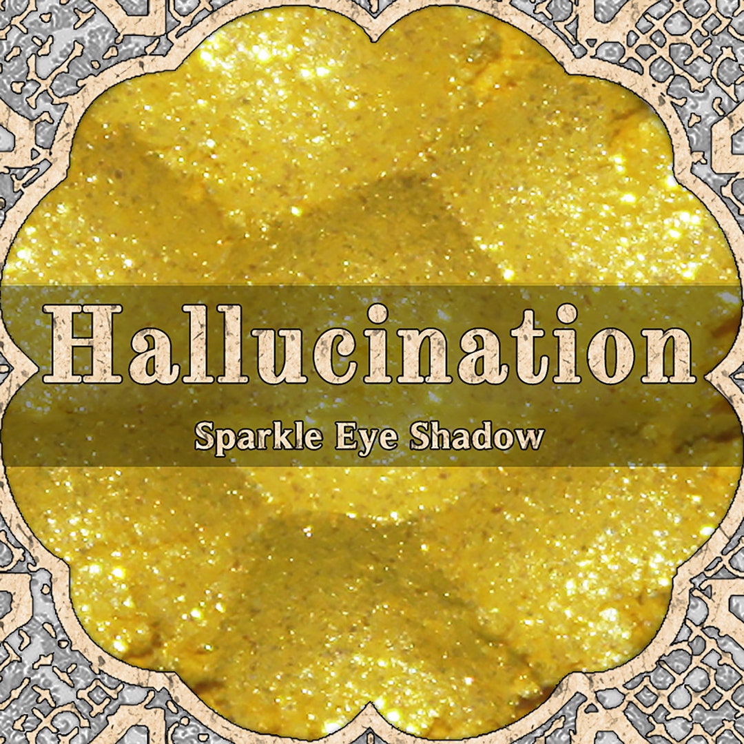 Bright Yellow Shimmer Eye Shadow, HALLUCINATION, Iridescent Gold ...