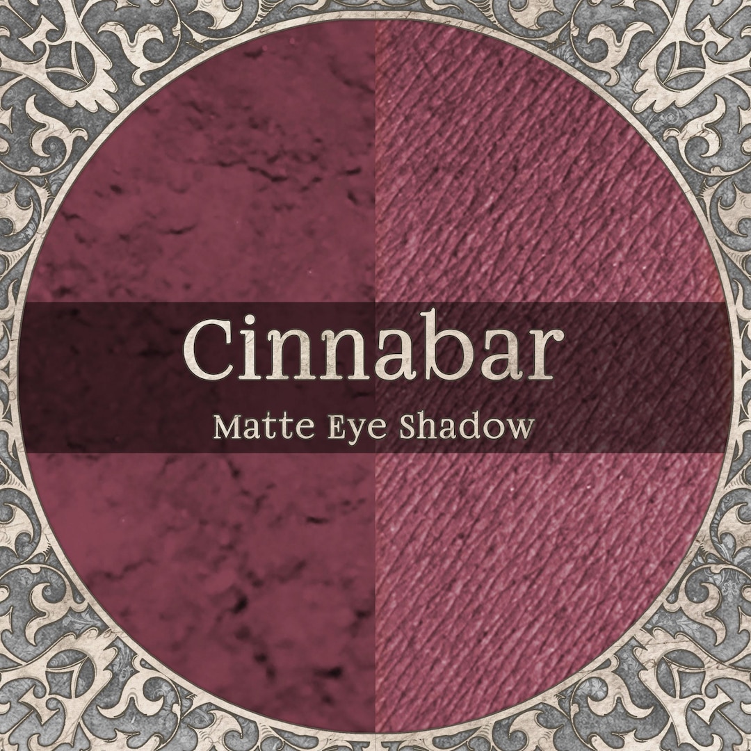 Muted Rosewood Pink Matte Eye Shadow, CINNABAR, Romantic Goth Gift ...