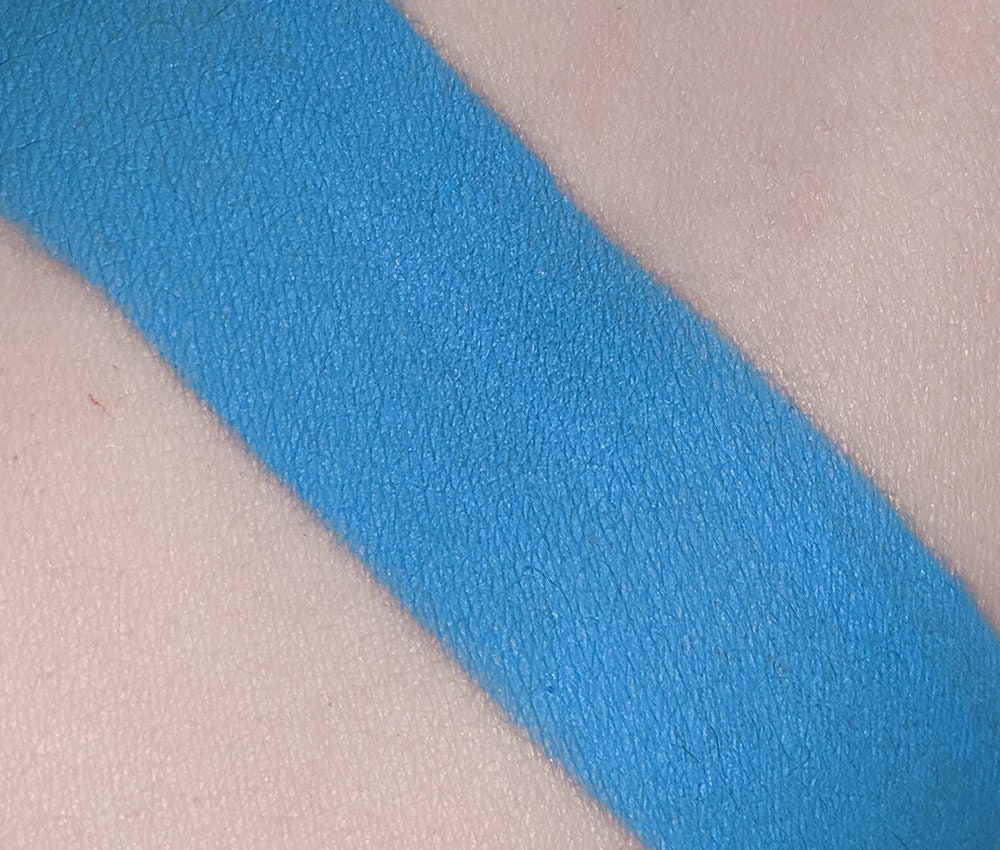 NIXIE Liquid Lipstick Matte Cyan Blue Bright Cyan Bright | Etsy